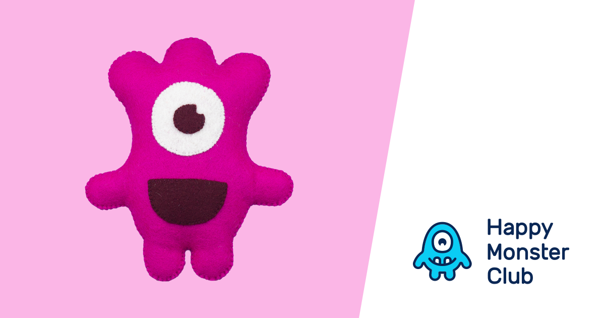 Lucy monster felt cuddly toy - Happy Monster Club